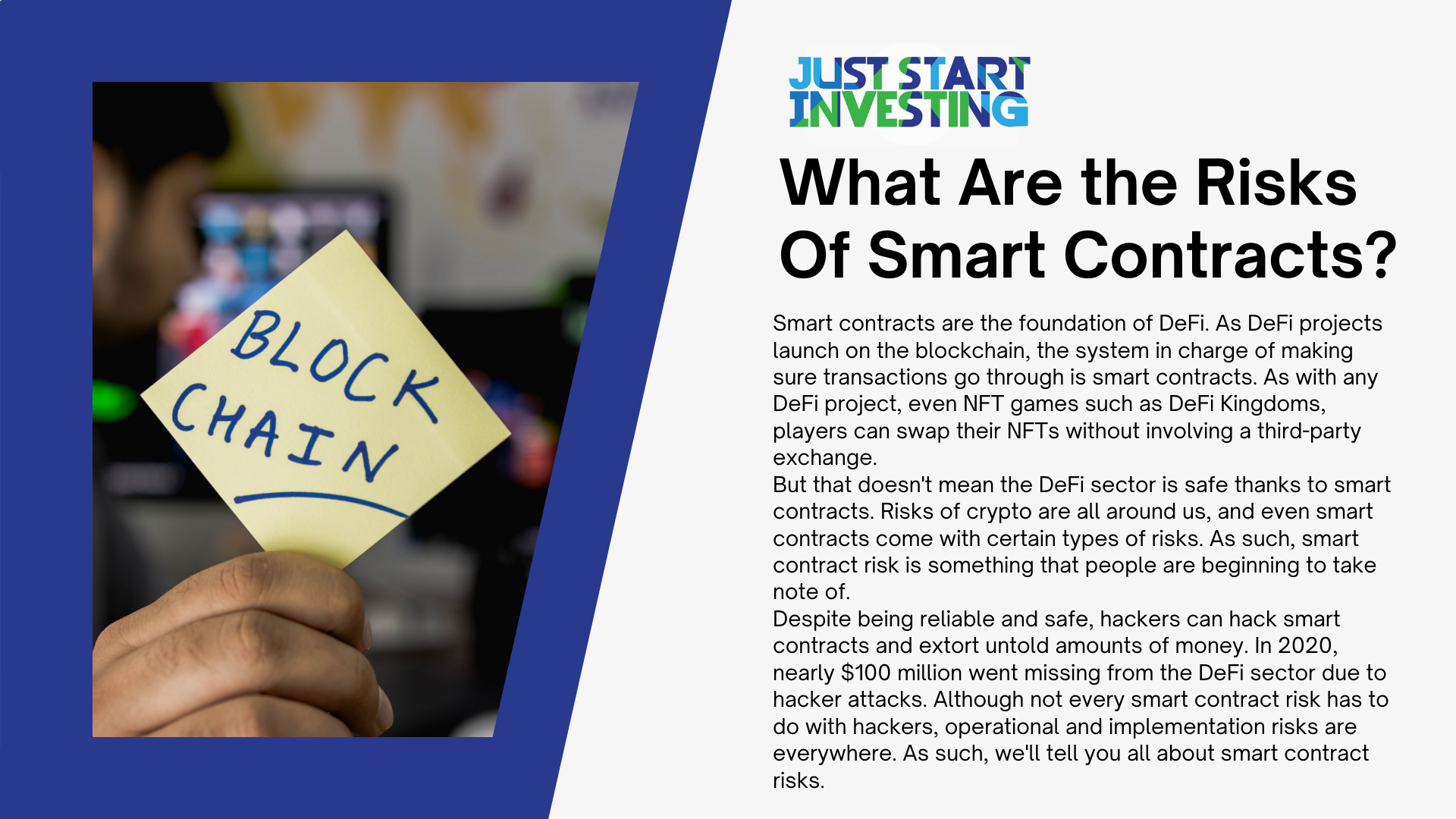 The Real Smart Contract Risk - Just Start Investing